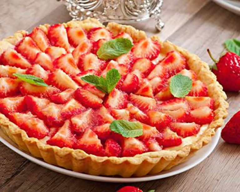 Tarte aux fraises et à la crème pâtissière au Thermomix